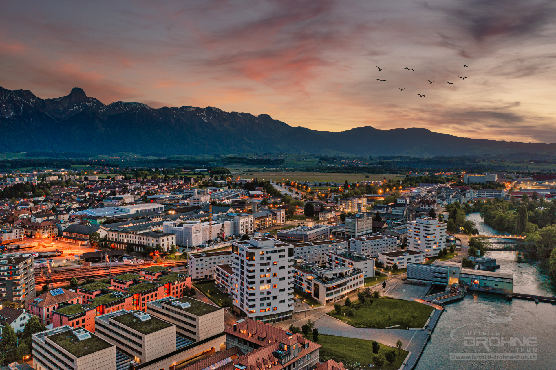 Luftbild Drohne Thun | Fotografie aus der Luft